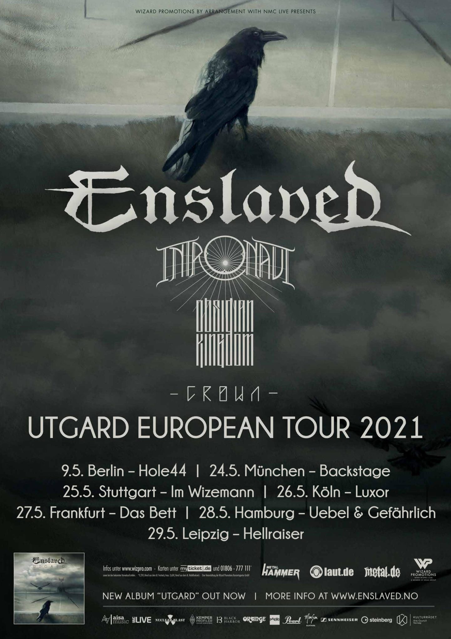 ENSLAVED - Utgard European Tour 2021 • metal.de