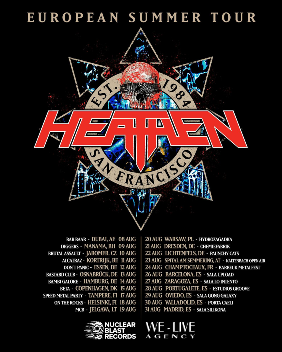 Heathen - European Summer Tour 2024 • metal.de