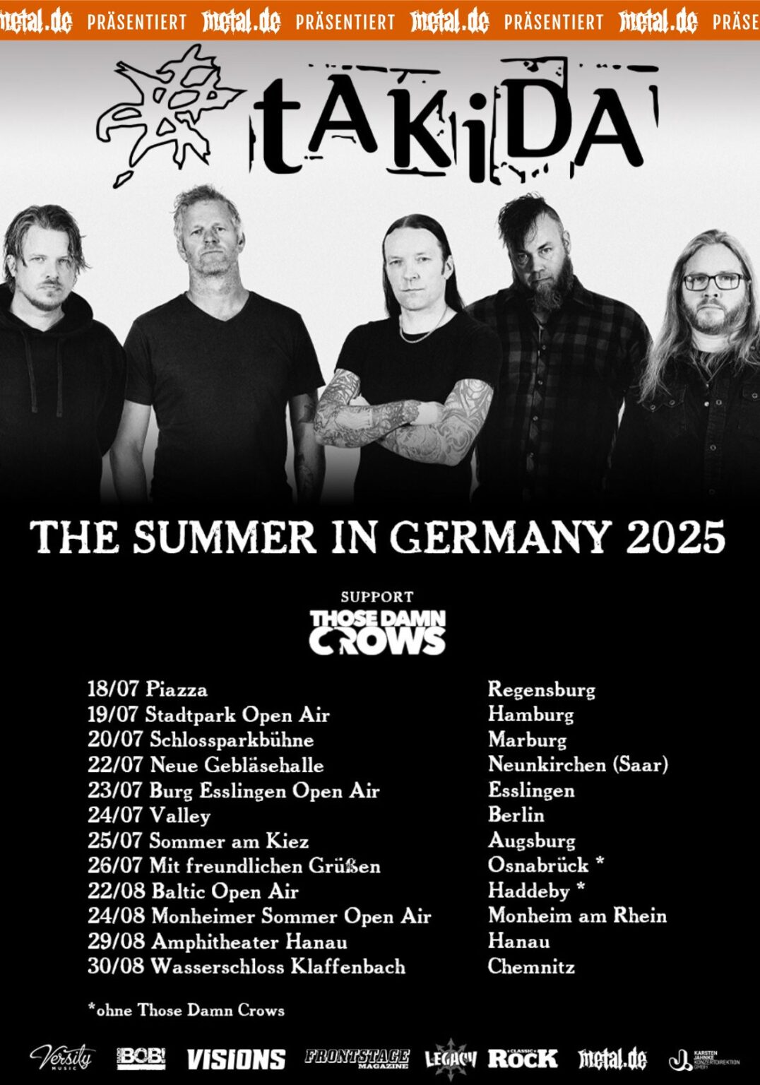 tAKiDA - The Summer In Germany Tour 2025 • metal.de