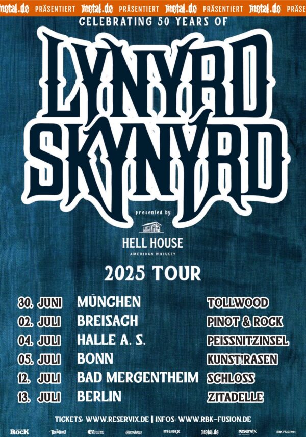 Lynyrd Skynyrd – Celebrating 50 Years – 2025 Tour • metal.de