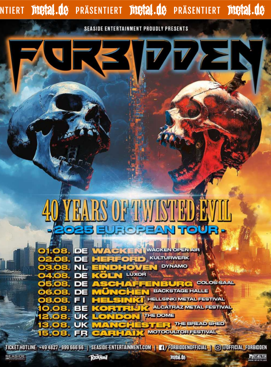Forbidden- 40 Years Of Twisted Evil Tour 2025 • metal.de