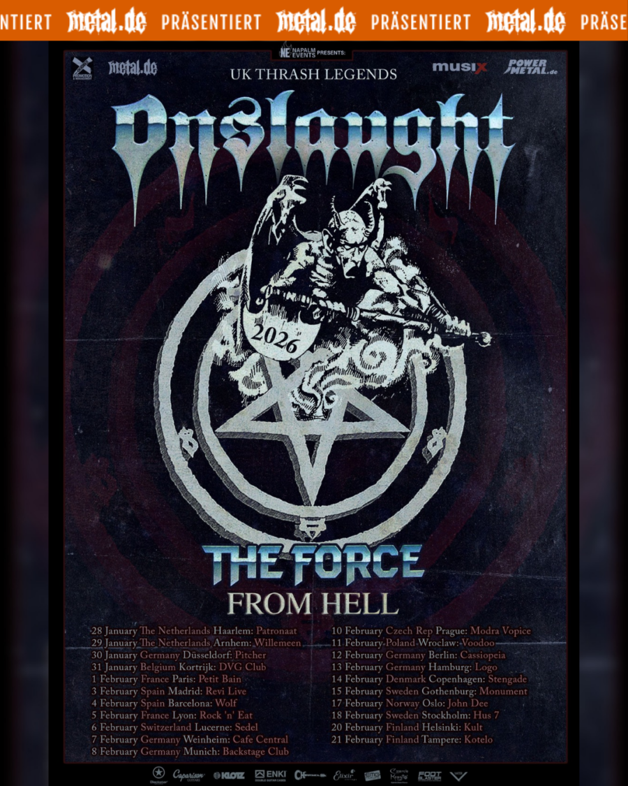 Onslaught - The Force From Hell Tour 2026 • metal.de