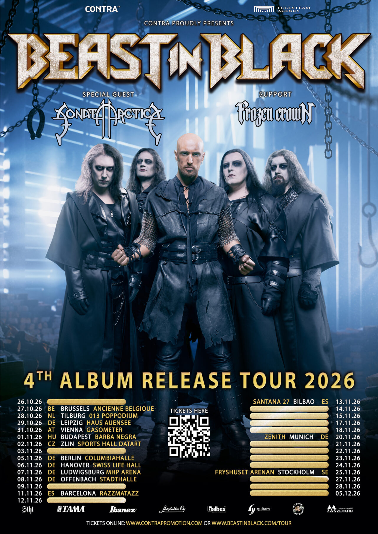 Beast In Black - 4th Album Release Tour 2026 • metal.de